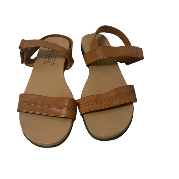 Basic Editions | Shoes | Basic Editions Tan Sandals Size 8 | Poshmark